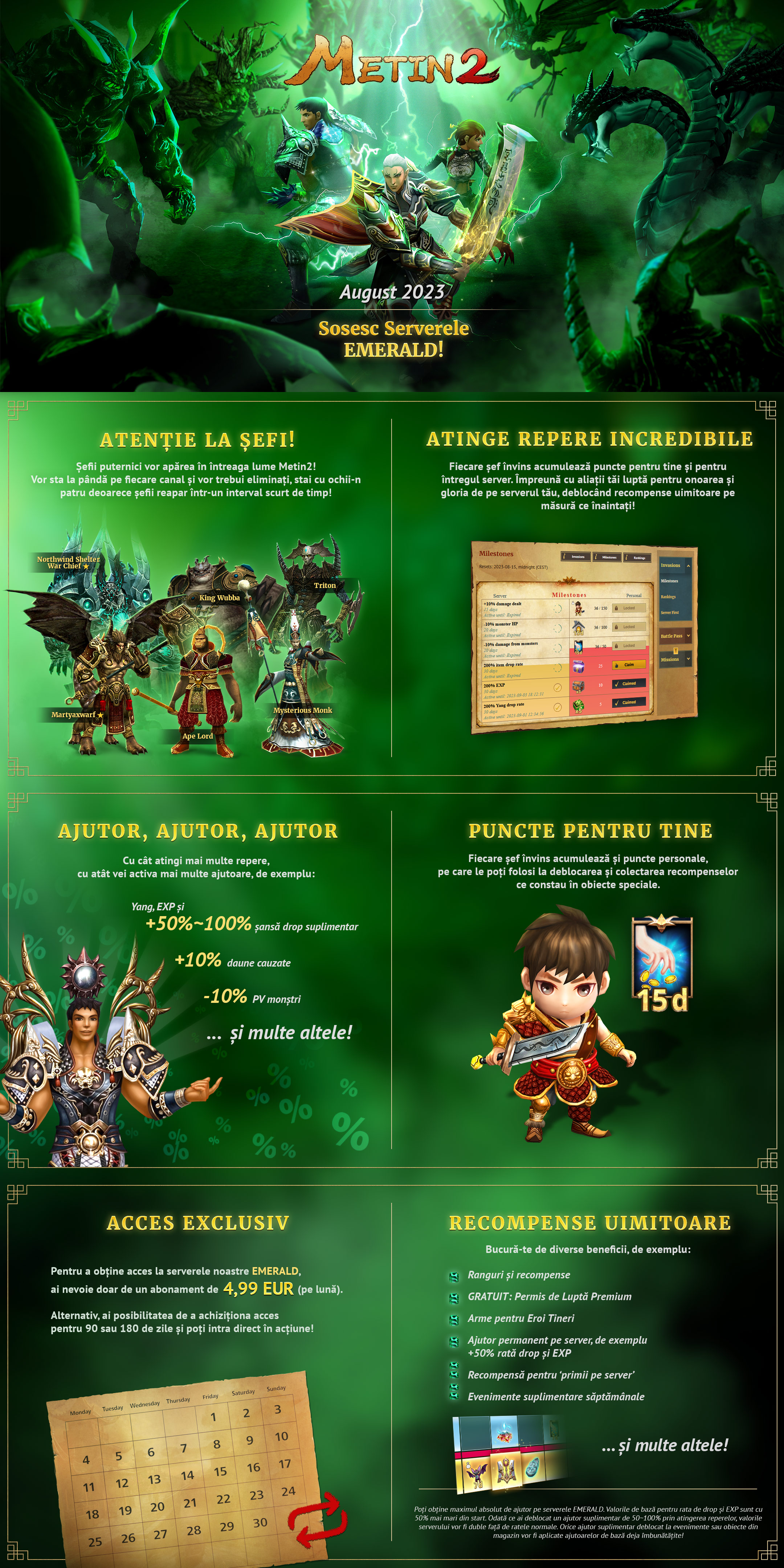 Sosesc Serverele EMERALD! - Noutati despre Joc - Game News - Metin2 RO